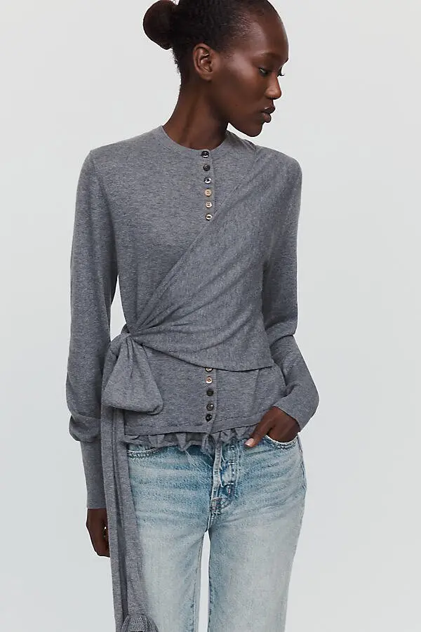 DAMSON MADDER Venna Cotton Wool Cardigan
