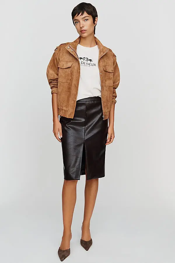 Bardot Rheba Faux Leather Pencil Skirt