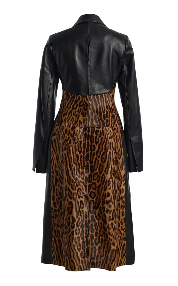 Proenza Schouler Farra Printed Leather Coat