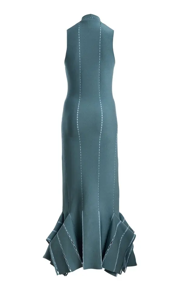 Proenza Schouler Lucinda Knit Midi Dress - Blue
