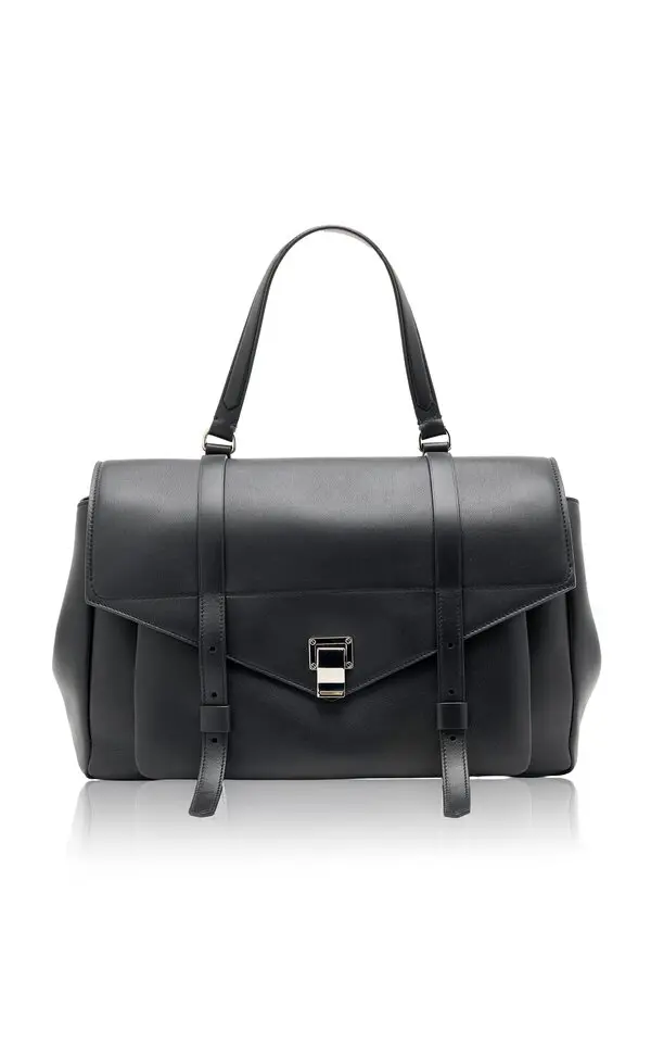Proenza Schouler Large Ps1 Walker In Smooth Calf - Black