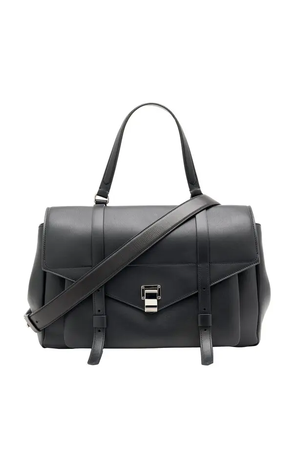 Proenza Schouler Large Ps1 Walker In Smooth Calf - Black