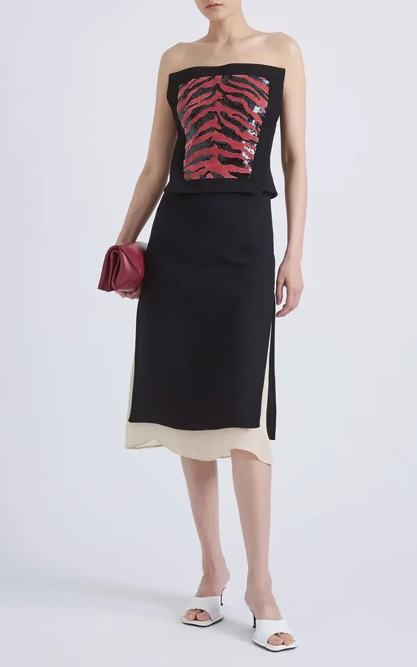 Proenza Schouler Exclusive Kayda Strapless Sequined Top