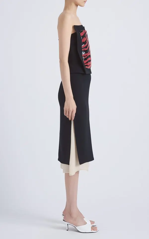 Proenza Schouler Exclusive Kayda Strapless Sequined Top
