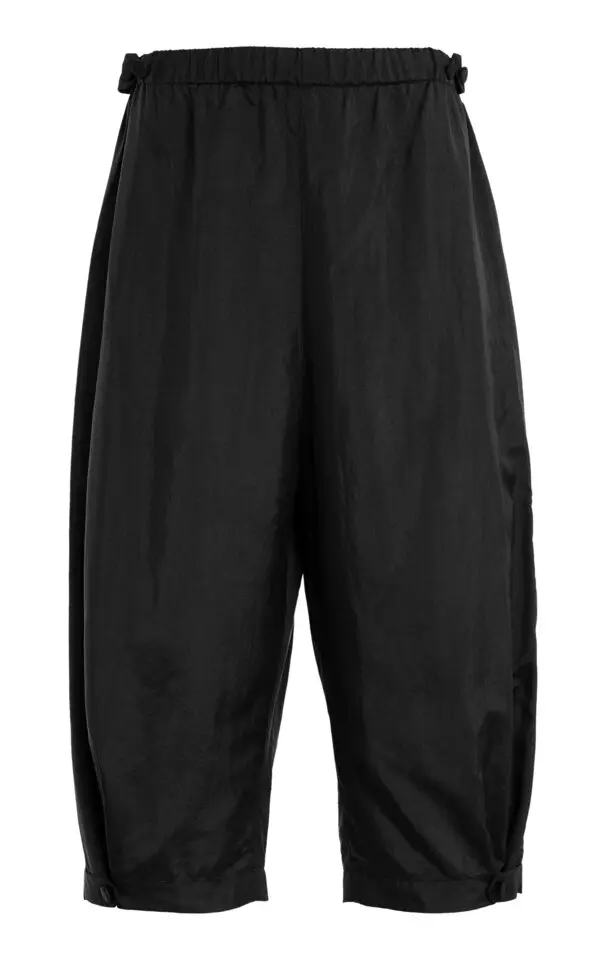 COLLEEN ALLEN Rehearsal Pocket-detailed Silk Taffeta Pants - Black