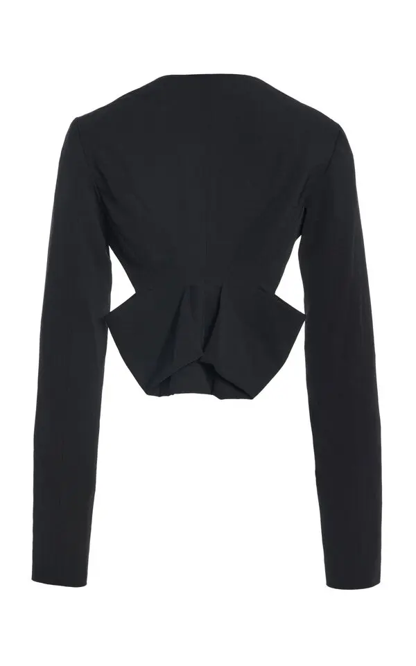 COLLEEN ALLEN Regency Bustle Clinch Waist Wool Suiting Jacket