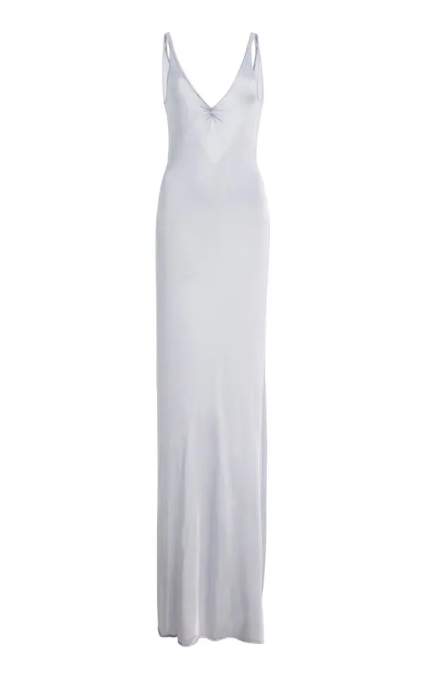 COLLEEN ALLEN Ballet Knit Dress - Light Blue