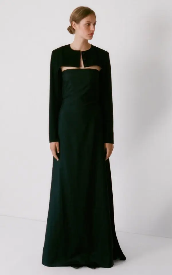 COLLEEN ALLEN Regency Silk Duchesse Coat