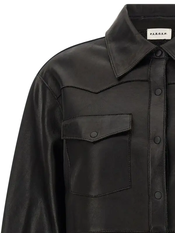P.a.r.o.s.h Leather Shirt