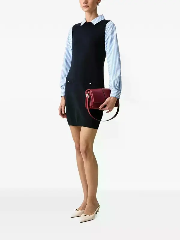 MORGAN Embellished-button Knitted Mini Dress