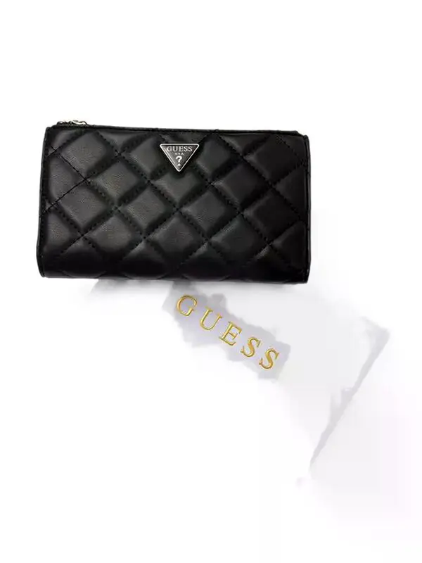 Guess Juliet Quilted Logo-plaque Wallet