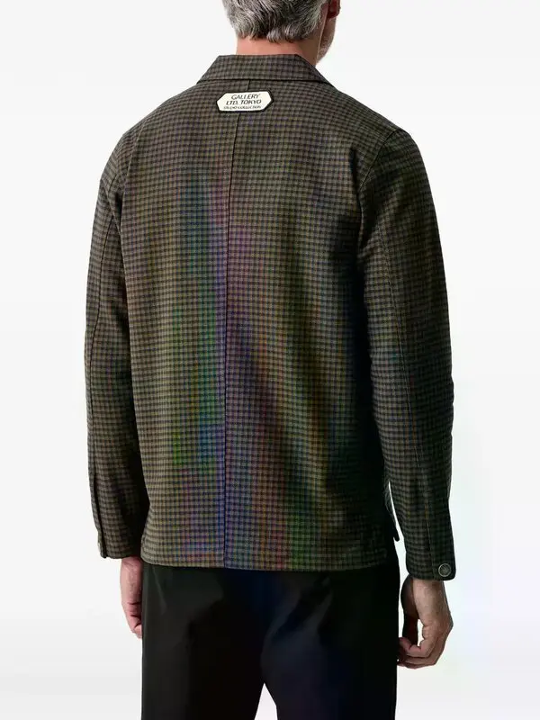 MOS MOSH Mapham Houndstooth-pattern Shirt Jacket