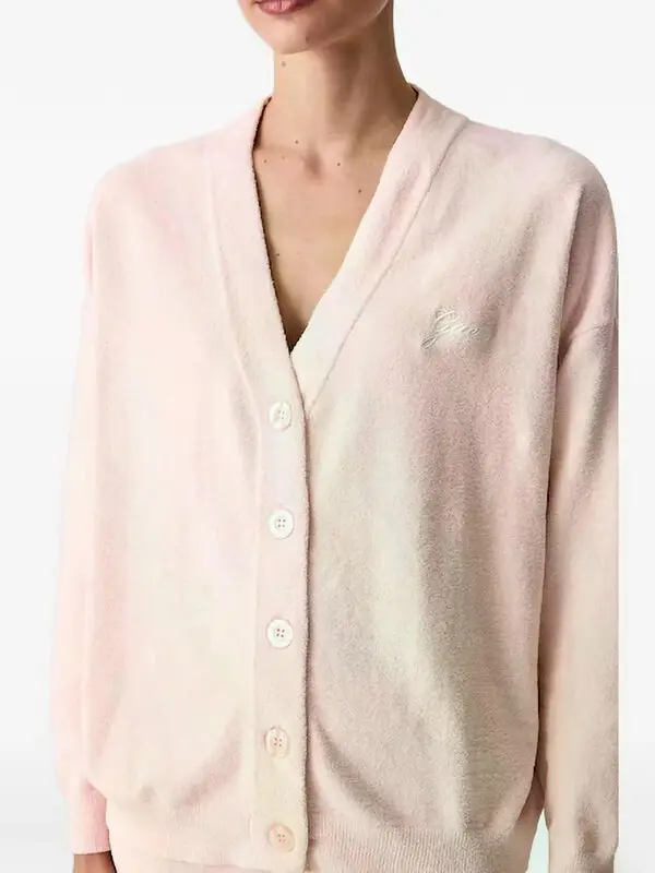 Guess Aria Logo-embroidered Cardigan