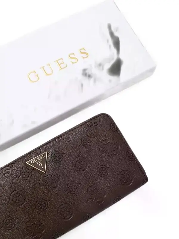 Guess Large Blake Logo-embossed Zip-around Wallet