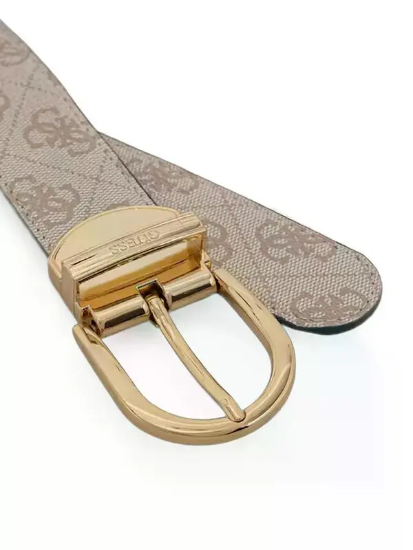 Guess Reversible Monogram-print Buckle Belt
