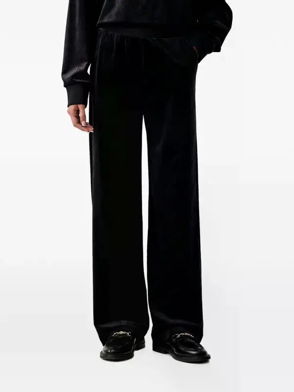 Guess Loren Logo-embossed Track Pants - Black