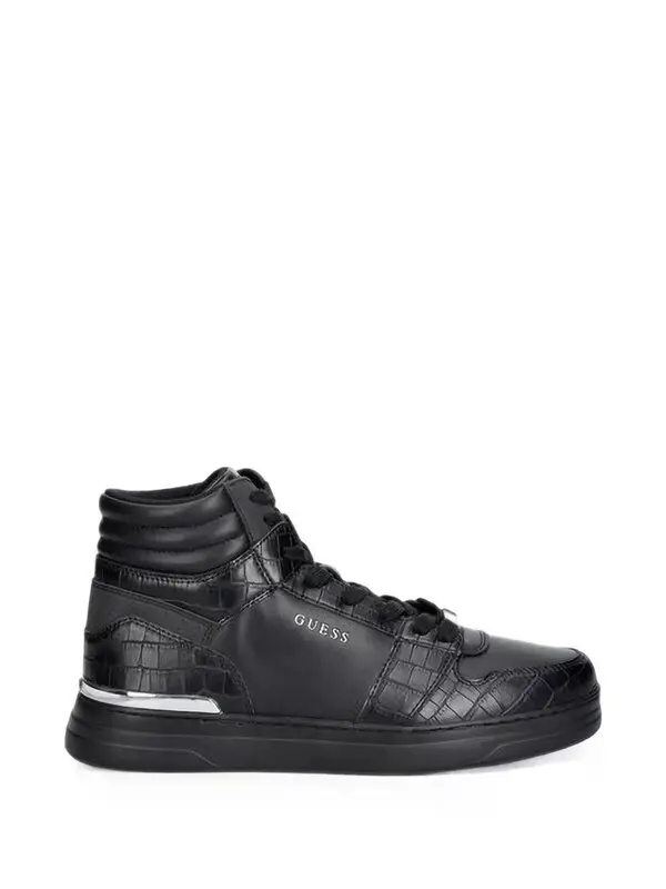Guess Wystor Croc-effect High-top Sneakers