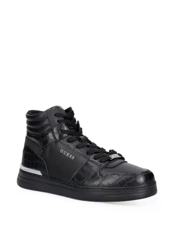 Guess Wystor Croc-effect High-top Sneakers
