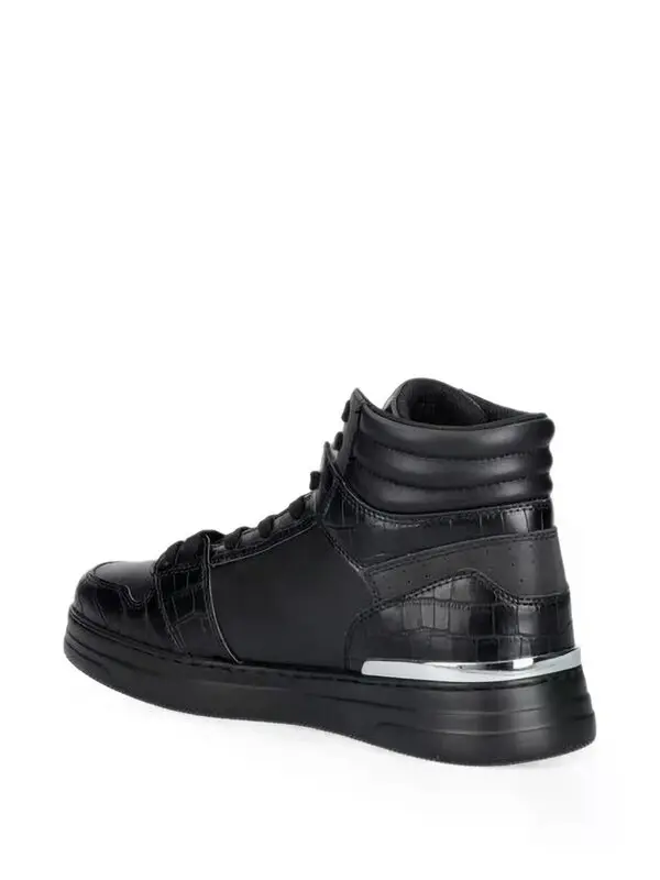 Guess Wystor Croc-effect High-top Sneakers