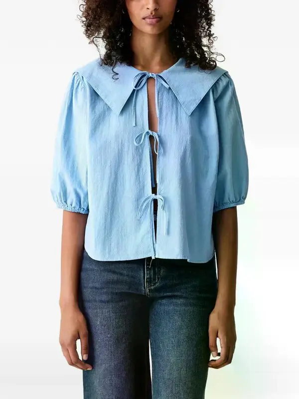 Marc O'polo Tie-fastening Sailor-collar Blouse