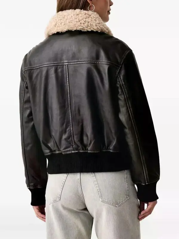 Marc O'polo Faux-fur-collar Leather Jacket