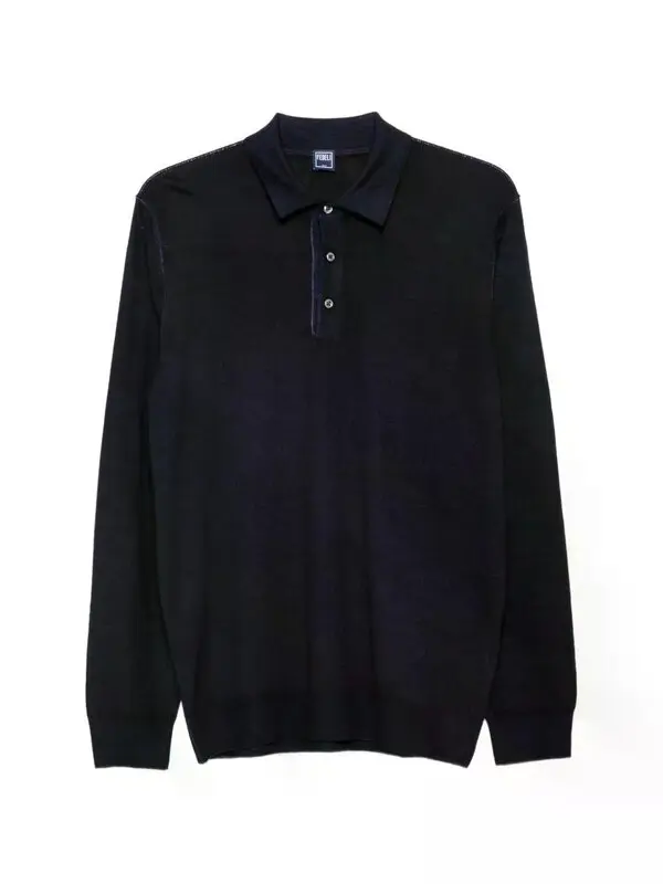 Fedeli Long-sleeve Polo Sweater