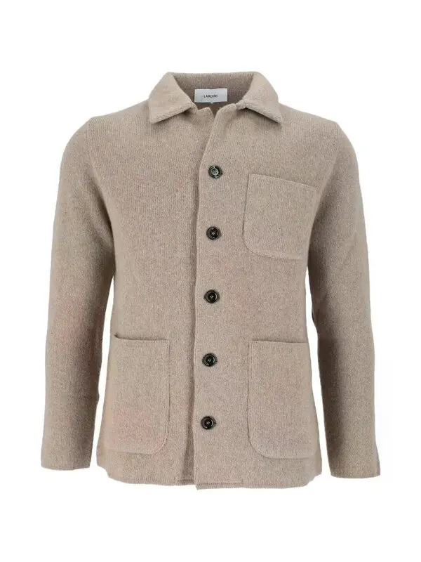 LARDINI Knitted Wool Jacket