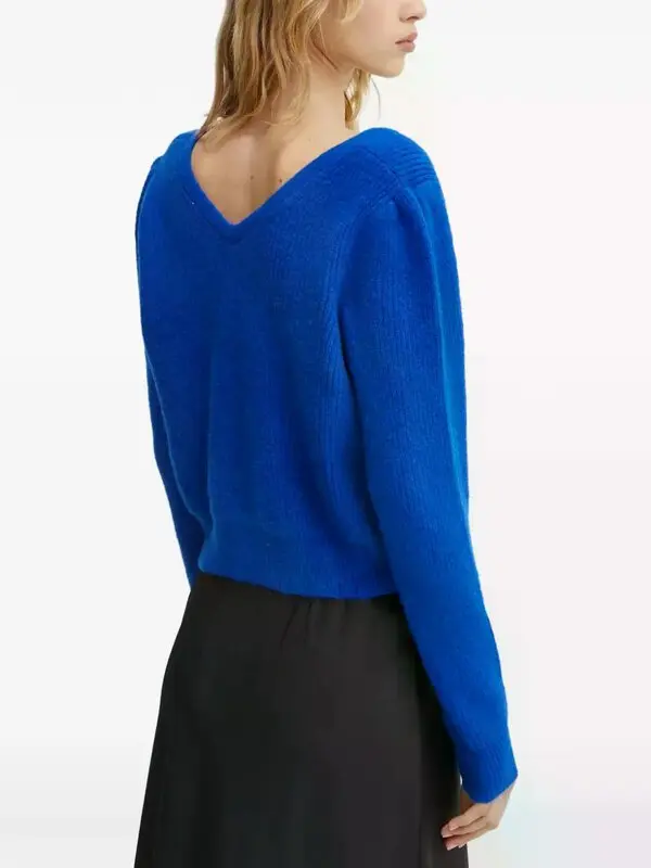 MORGAN Mzita Ribbed-knit Pearl-button Cardigan