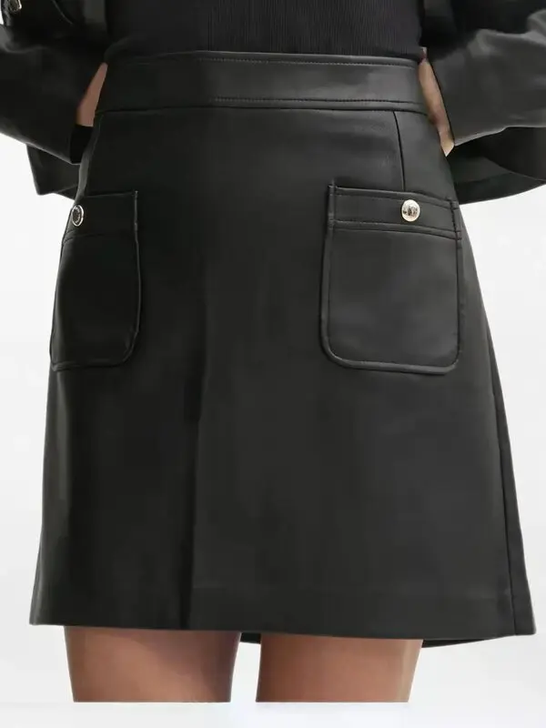MORGAN Button-detail Pocket Mini Skirt