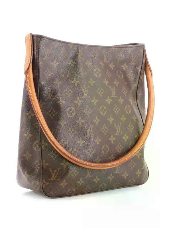 LOUIS VUITTON Looping Handbag Monogram Canvas Gm Shoulder Bag