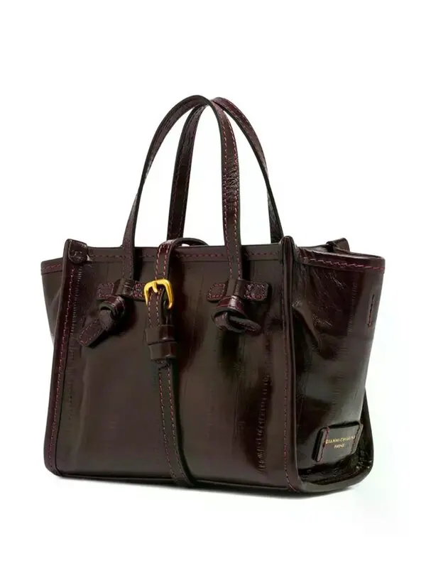 GIANNI CHIARINI Small Miss Marcella Buckle-detail Tote Bag - Red