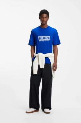 Hugo Cotton T-shirt With Logo Print