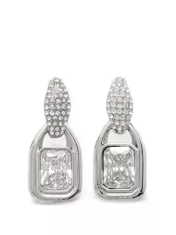 Guess Radiosa Crystal-embellished Drop Earrings - Silver