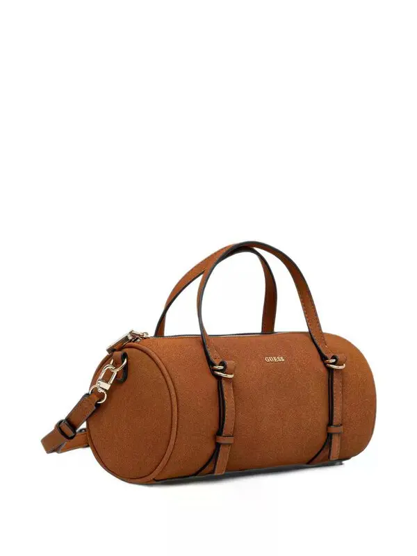 Guess Taylor Mini Barrel Satchel Faux-suede Bag