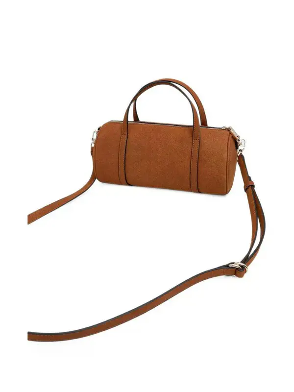 Guess Taylor Mini Barrel Satchel Faux-suede Bag