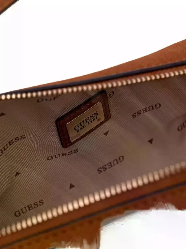 Guess Taylor Mini Barrel Satchel Faux-suede Bag