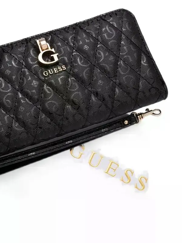 Guess Tamara Quilted Logo-embossed Wallet