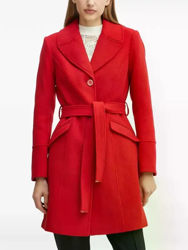 MORGAN Belted Single-breasted Coat