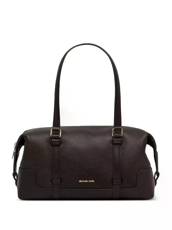 Michael Kors Teddi Large Textured Shoulder Bag - Brown