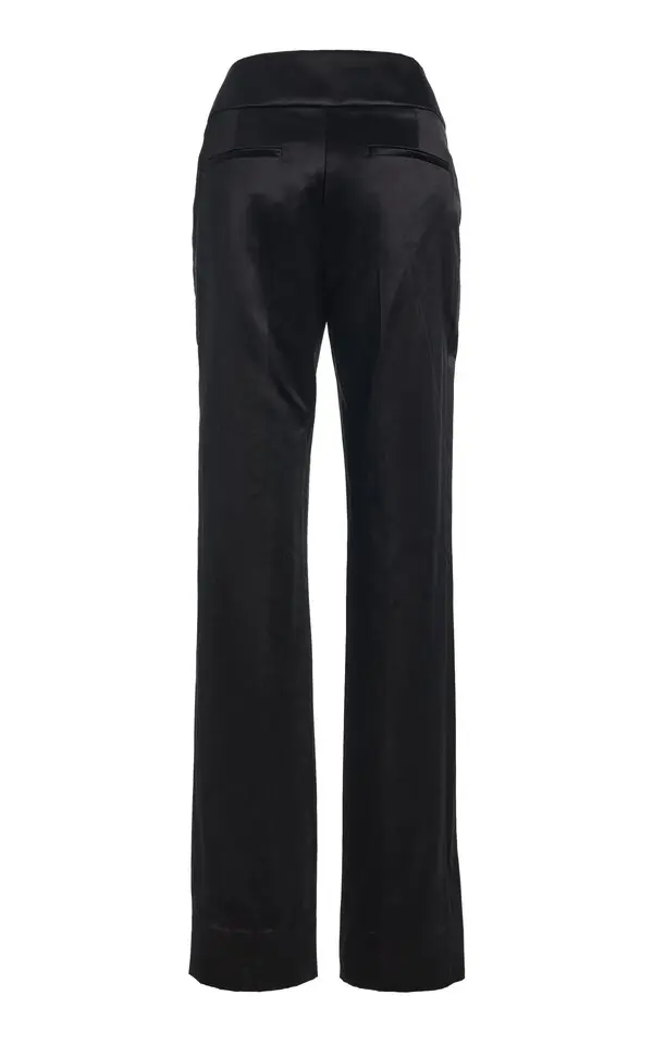 COLLEEN ALLEN Silk Duchesse Tuxedo Pants