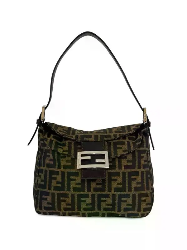 Fendi 1990-2000 Zucca Canvas Shoulder Bag