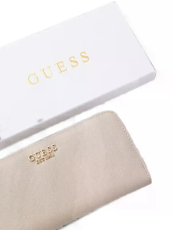 Guess Amorette Logo-plaque Zip-around Wallet