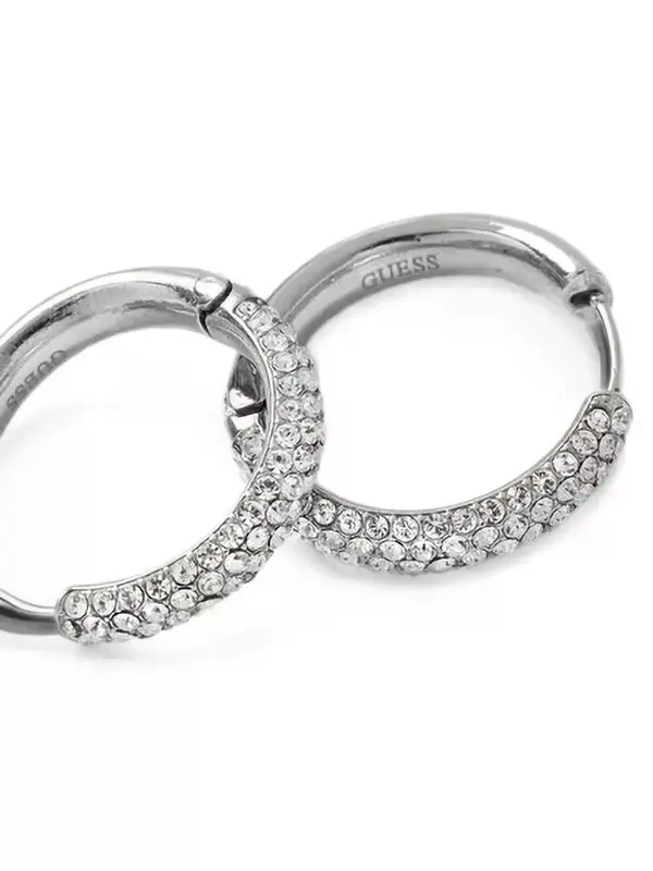 Guess Madison Crystal-embellished Hoop Earrings