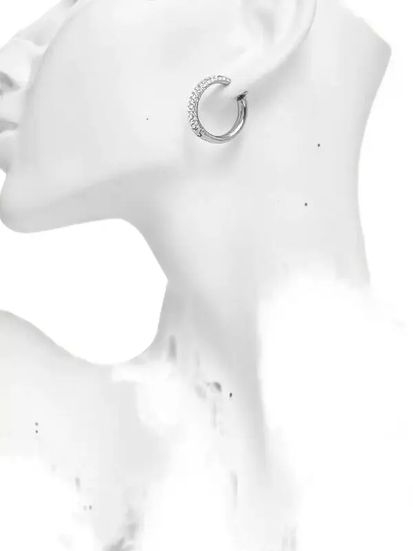 Guess Madison Crystal-embellished Hoop Earrings