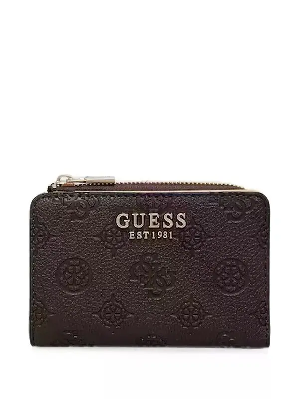 Guess Logo-embossed Zip-around Wallet