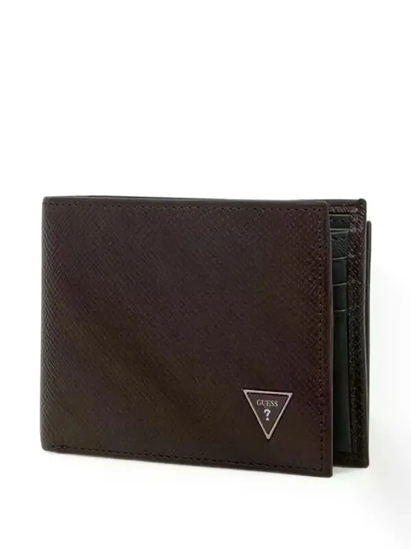 Guess Logo-plaque Bi-fold Wallet