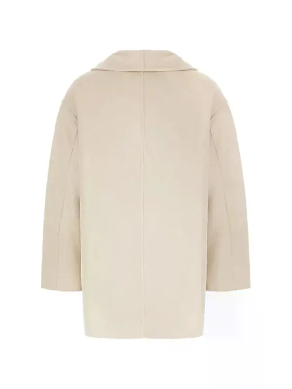 THE DYNAMIS STUDIO Double-breasted Wool Short Coat