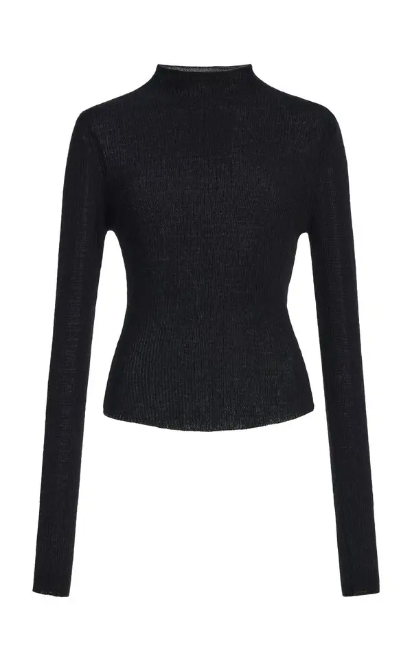 Citizens Of Humanity Leelah Turtleneck Wool-cashmere Sweater - Black