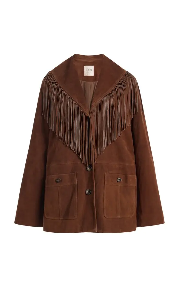 Sea Samantha Fringed Suede Jacket