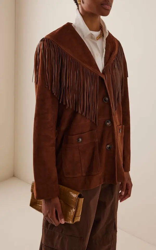 Sea Samantha Fringed Suede Jacket